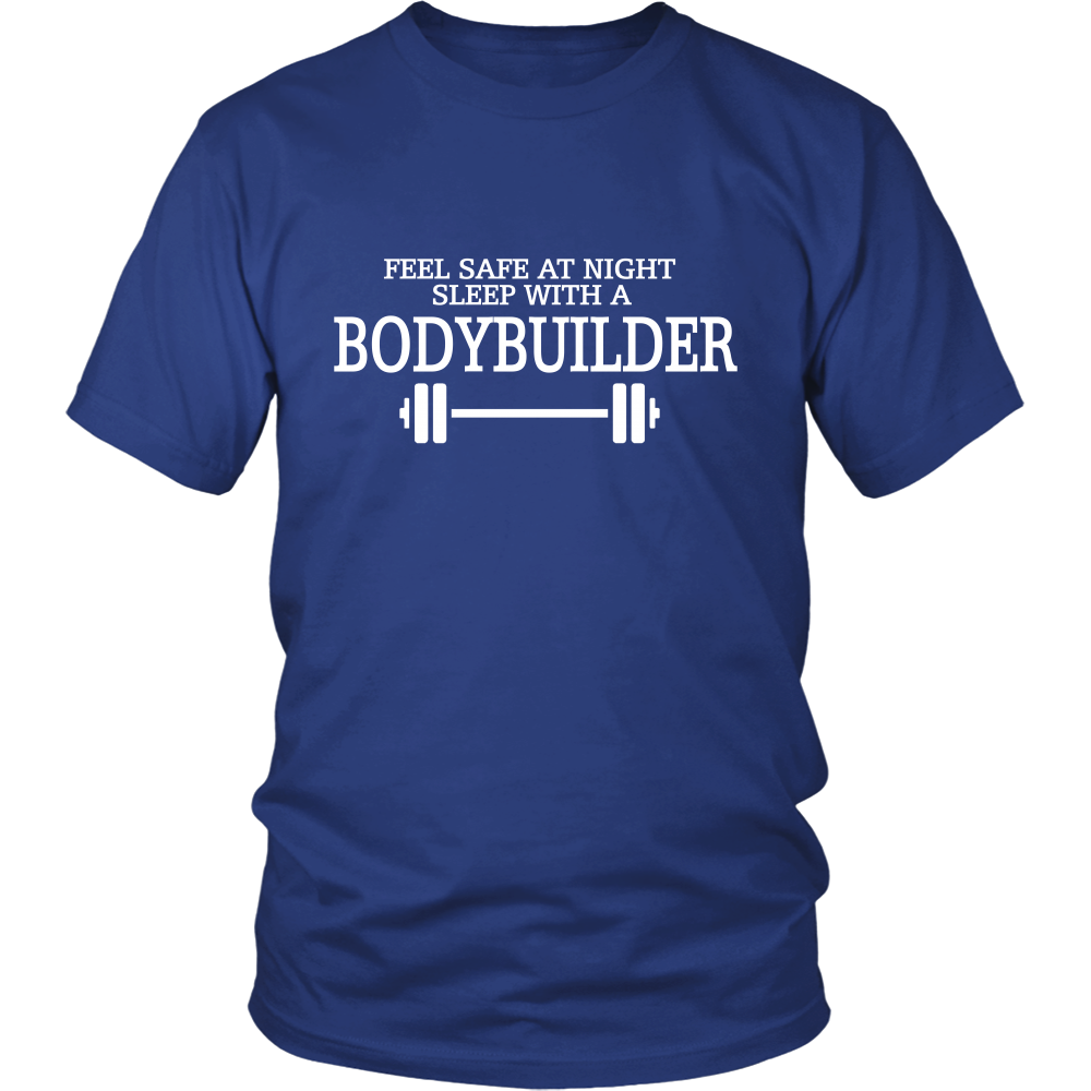 Feel Safe at Night Sleep With a BOdyBuilder (Men) – FunkyShirty